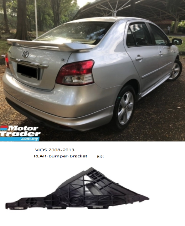 outside rear bumper bracket support(big) for TOYOTA VIOS batman gen2 2008 2009 2010 2011 2012 ...