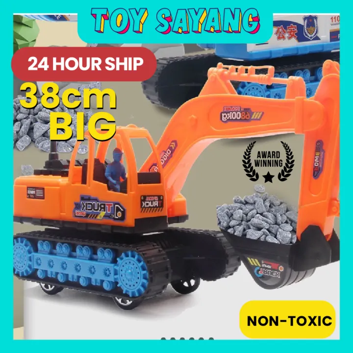 Construction Toy Vehicle Excavator Crane Bulldozer Forklift Lorry Truck ...