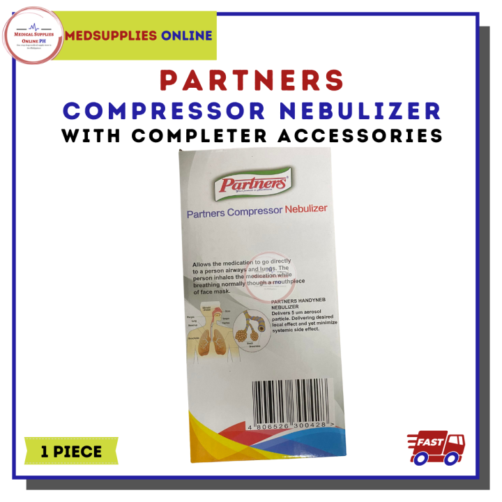 PARTNERS Compact Compressor Nebulizer Piston Complete Accessories ...