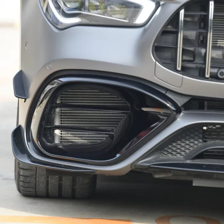 Mercedes W118 Front Lip CLA45 CLA45S PP front bumper diffuser knife ...