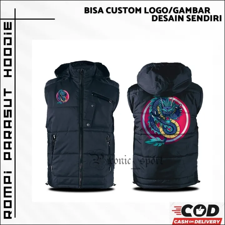 Rompi Drivers Tebal | Rompi Cowok Windproof Tahan Angin | Rompi Motor ...