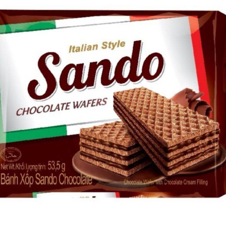 Sando Chocolate Wafer Biscuits 【53.5g】 | Lazada