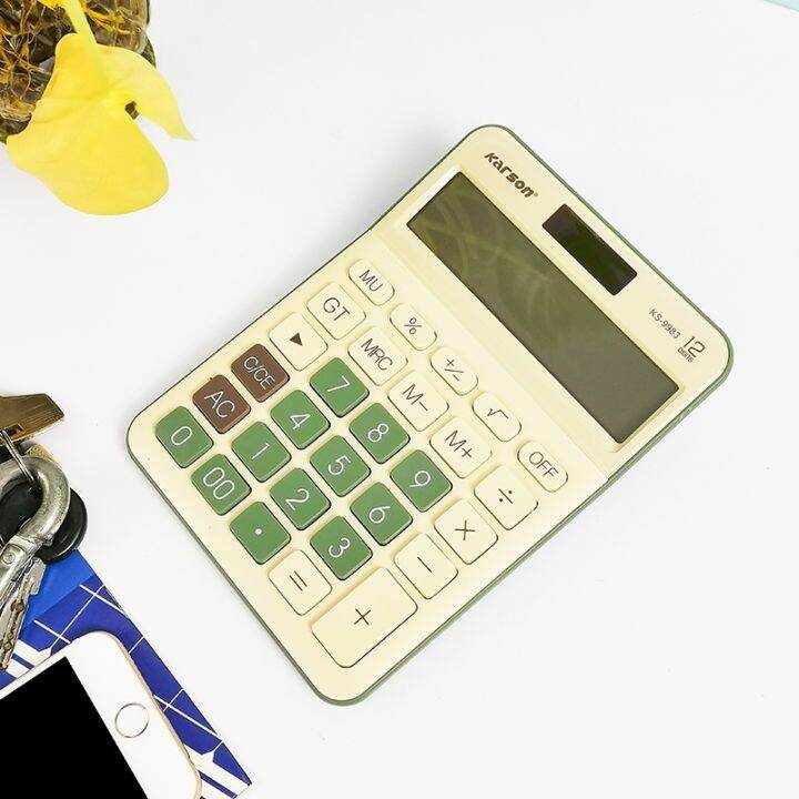 KARSON calculator solar 12-digit display KS-9976 calculator is suitable ...