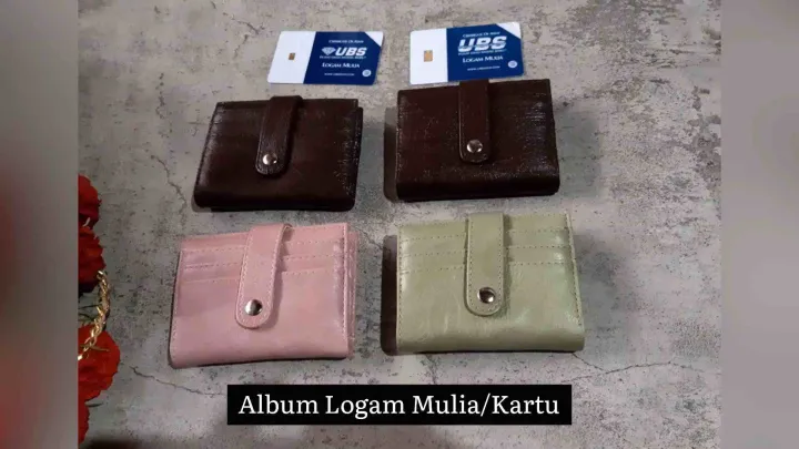 Dompet album Emas Antam Logam Mulia / Album Emas ubs Tempat Penyimpanan ...