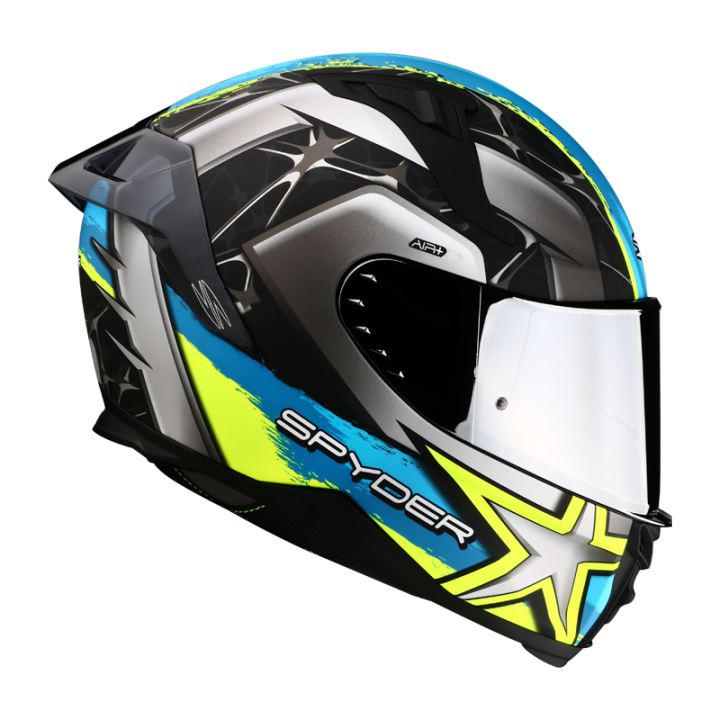 Spyder Full-Face Dual Visor Helmet FURY GD KINETIC S4 (FREE CLEAR VISOR ...