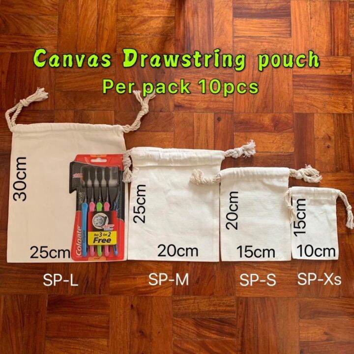 (10pcs)Canvas katsa pouch string bag pouch | Lazada PH