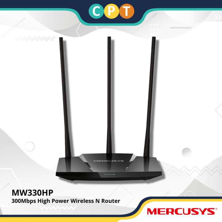 Mercusys MW330HP 300Mbps High Power Wireless N Router | Lazada PH