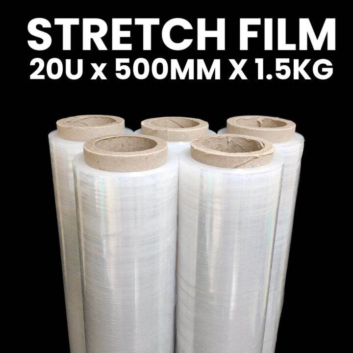STRETCH FILM JACK WRAP 20 MICRONS X 500MM X 1.5KG | Lazada PH