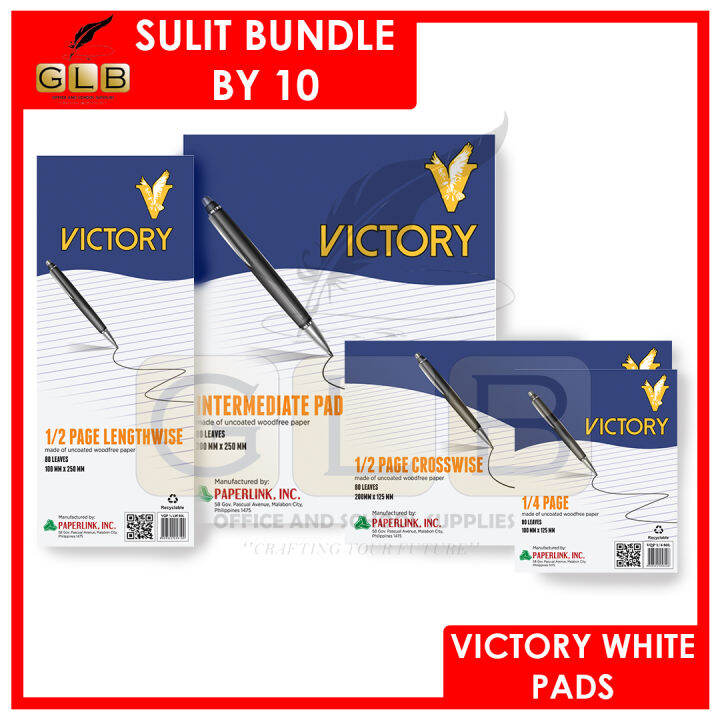 10 PADS OF VICTORY PAPER | Lazada PH