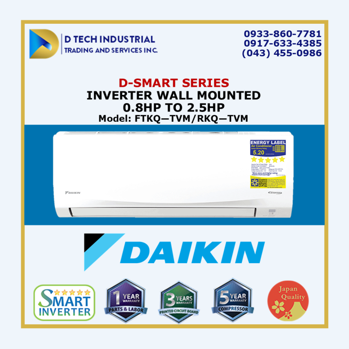 With 10 ft. Installation // Daikin 0.8HP D-Smart Series Inverter Wall Mounted Aircon | Lazada PH