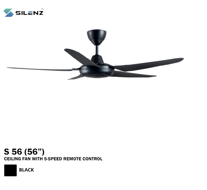 Silenz Ceiling Fan 5-Speed (S56 / 56″INCH) GT56 | Lazada