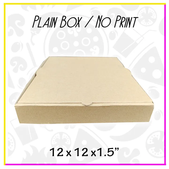 Pizza Box Corrugated / 12 inches Plain 50pcs per bundle / Pizza box 12 ...