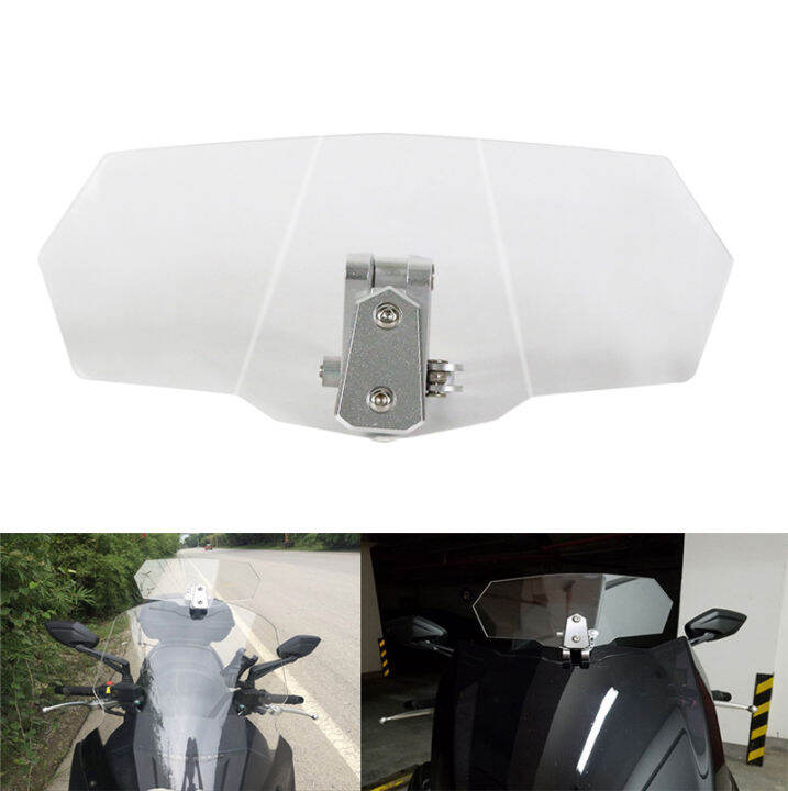 Motorcycle Windshield Airflow Adjustable Windscreen Extension Wind ...
