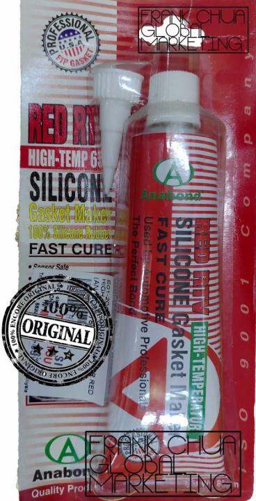 ANABOND RED RTV HIGH TEMP 650 GASKET GUM (RED) FAST CURE (USA) ORIGINAL ...