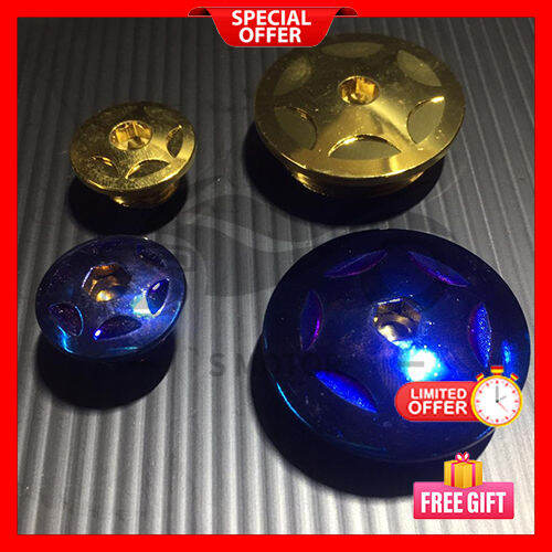 UNIVERSAL Magnet Nut Engine Casing Cover Skru HONDA YAMAHA SYM Gold ...