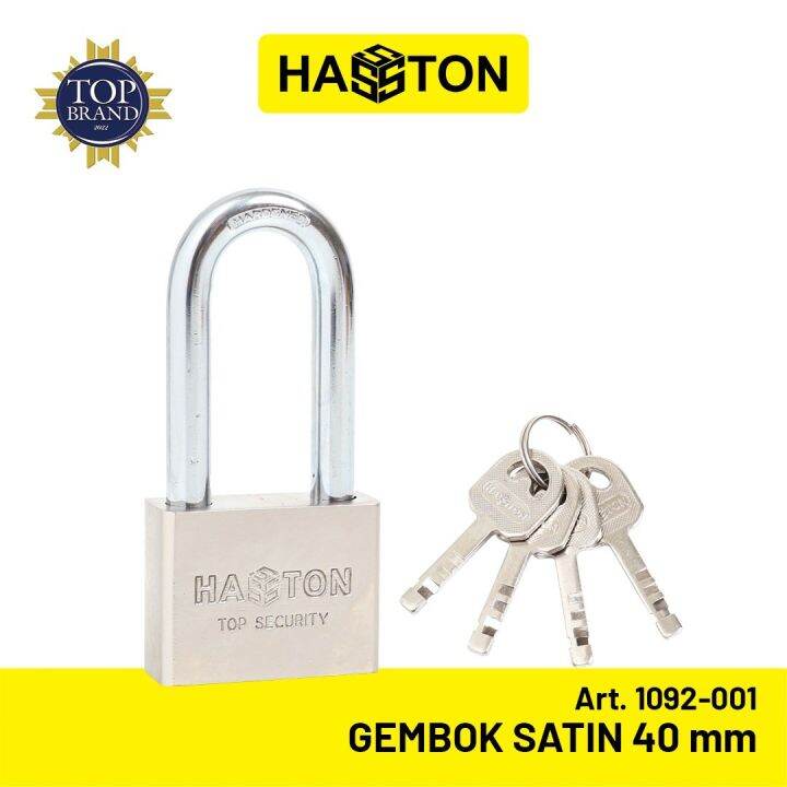 Hasston Gembok Satin Leher Panjang 40mm / Safety Padlock (1092-001) | Lazada Indonesia