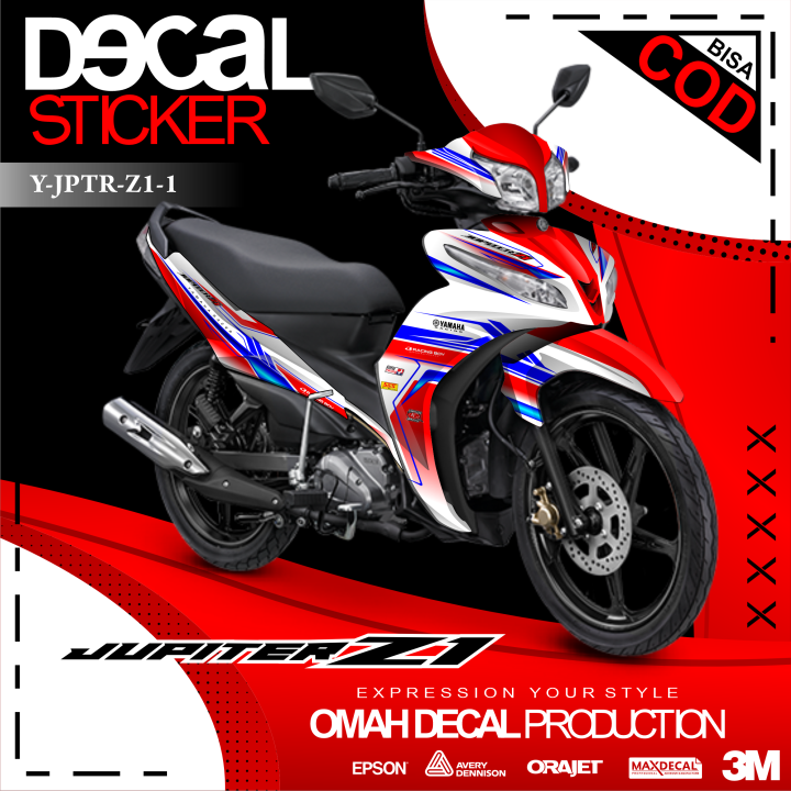 DECAL JUPITER Z1 FULL BODY MOTOR YAMAHA DEKAL MOTOR JUPITER Z1 DULL ...