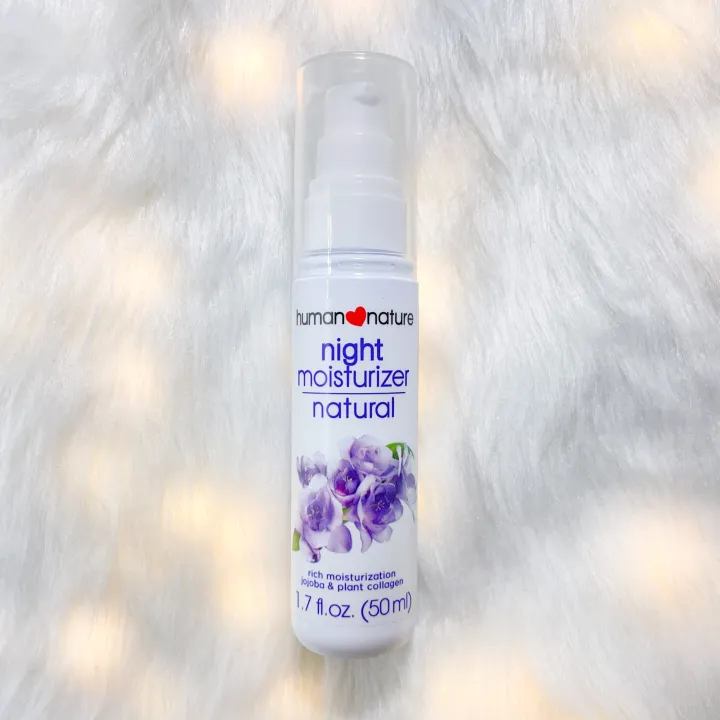Human Nature Night Moisturizer with Jojoba and Plant Collagen 50mL ...