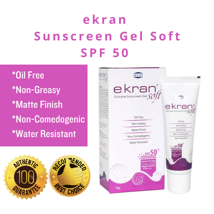 Ekran Sunscreen Gel Soft SPF50 50g | Lazada PH