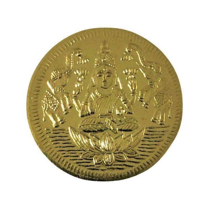 TNT Goddess Lakshmi - Lucky Diwali Prayer Gold Coin - Hindu God Idol Of ...