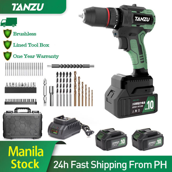 【ready Stock】tanzu Tz Z 80 Mt 21v Brushless Cordless Drill Impact Drill