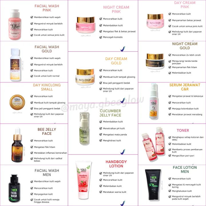 GBEE ECER - NEW PACKING, SESUAI DIGAMBAR SKINCARE GBEE GLOW BEAUTY ...