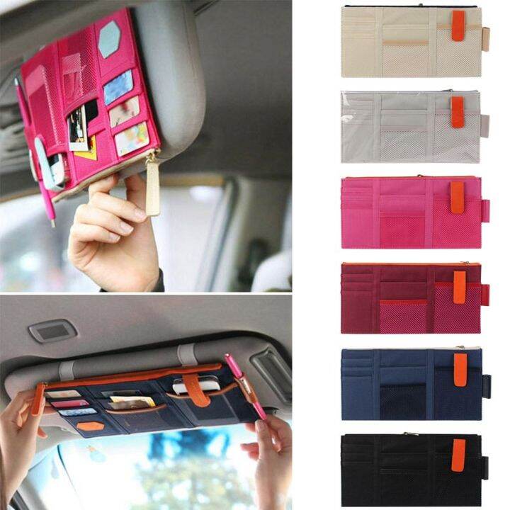BUUXIAA ของใหม่ อุปกรณ์เสริมรถยนต์ กระเป๋าหลายช่อง แบบพกพาได้ อุปกรณ์เสริมที่บังแดด อุปกรณ์จัด ...