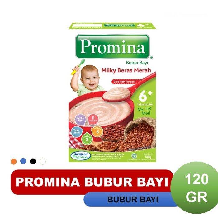 PROMINA BUBUR BAYI MILKY BERAS MERAH 120 GR BOX | Lazada Indonesia