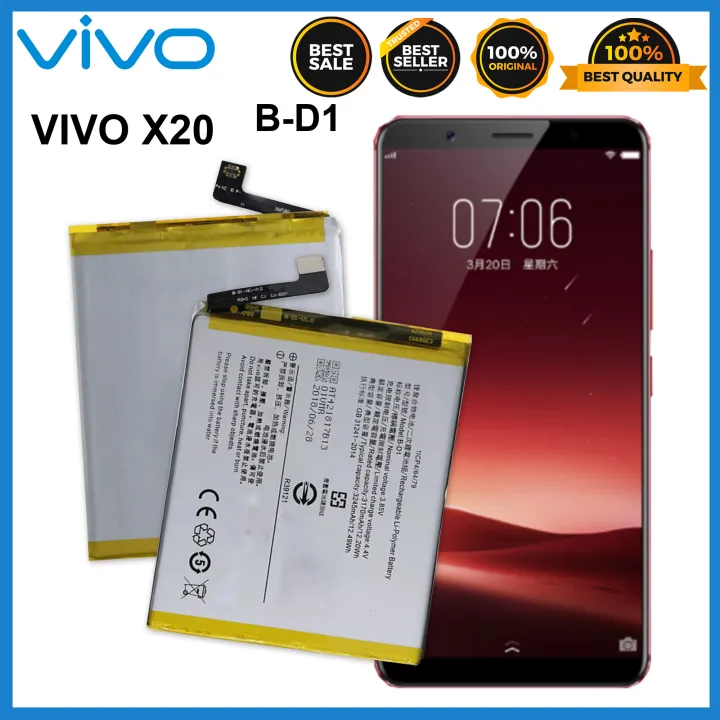 Original Vivo X20 Battery Fit VivoX20 1721 / X20A, Model B-D1 / 3245mAh (ADVANSITY) | Lazada PH