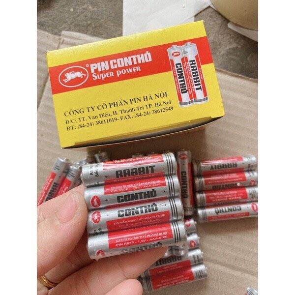 Vỉ 4 viên Pin AAA (3A) Con thỏ 1,5v, Pin đũa sử dụng cho remote điểu ...