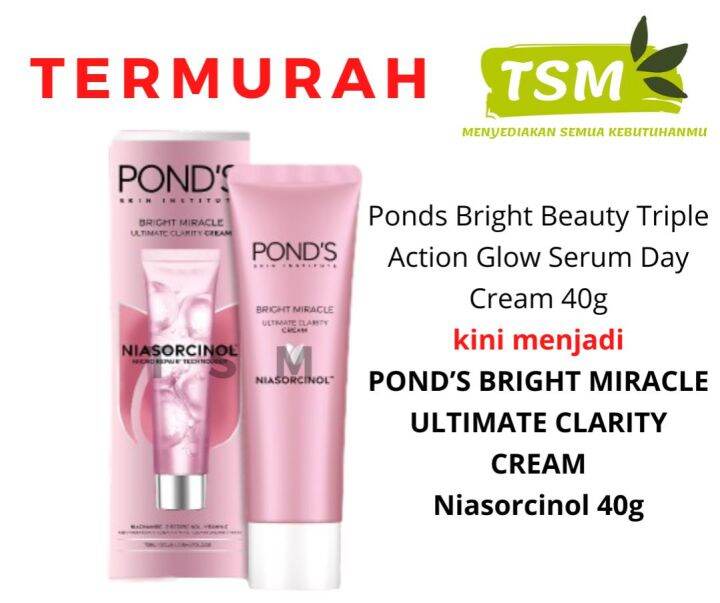 Ponds Bright Miracle Ultimate Clarity Cream Niasorcinol 40g | Lazada ...
