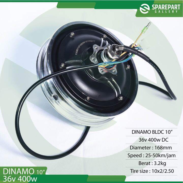 Dinamo bldc 10inch 36v400w skuter listrik otoped motor bldc ring 10 ...