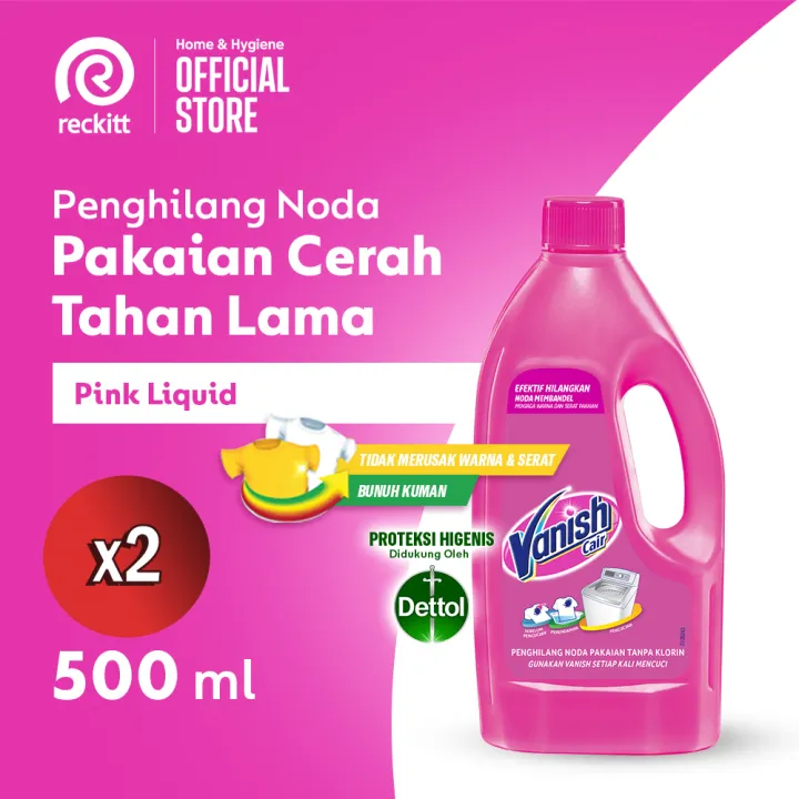 Vanish Cair Pink Bottle 500mL x2 | Lazada Indonesia