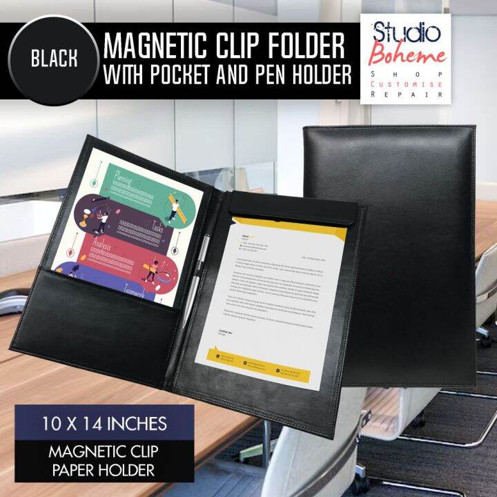 Magnet clip folder for contract signing folder office folder menu ...