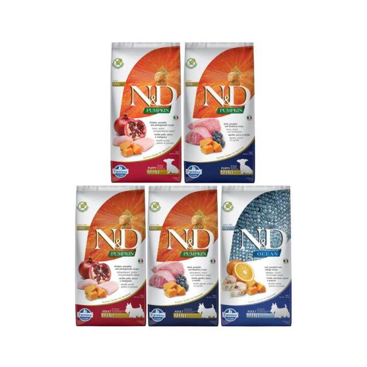 Farmina N&D Pumpkin / Quinoa / Ocean Mini Kibble Dog Dry Food 7kg | Lazada
