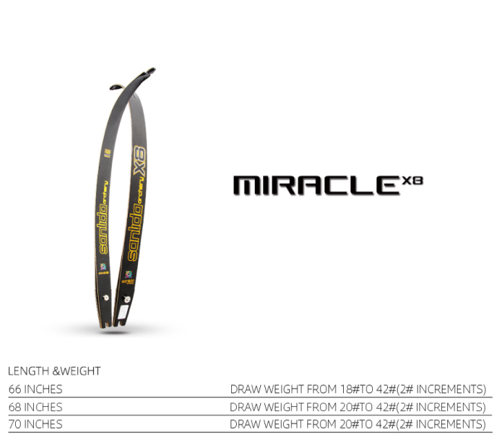 Sanlida Archery Miracle X8 Recurve Bow Limbs | Lazada PH