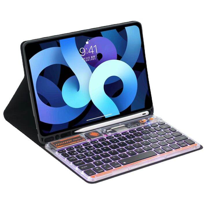 sunjianxiong2023 transparent bluetooth backlight keyboard RGB seven ...