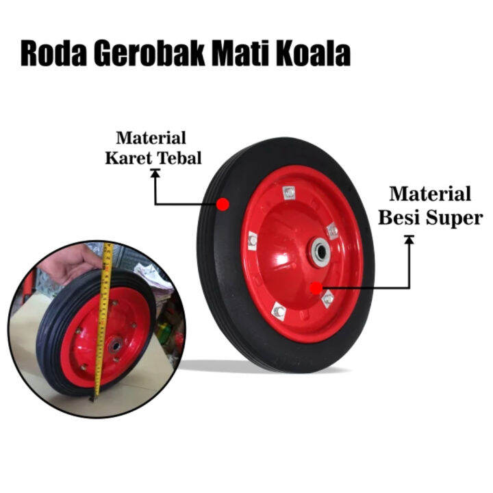 Roda Gerobak Pasir Dorong Sorong Lori Ban Mati Model Arco/Ban Mati Roda ...