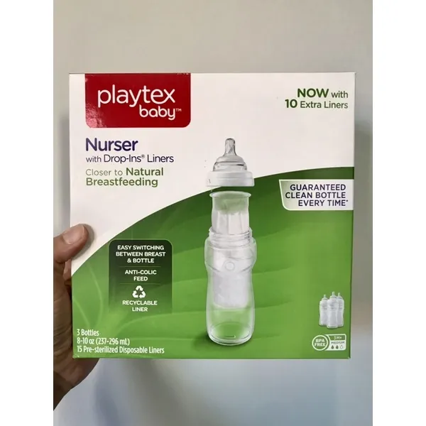 Playtex Baby Nurser with Drop-In Liners(3 bottles + liners) | Lazada PH