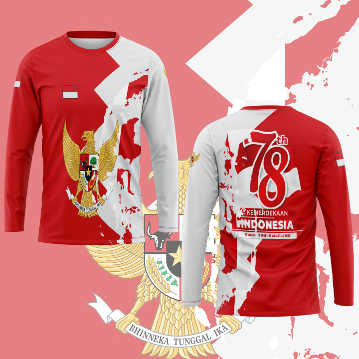kaos HUT RI Ke 78 INDINESIA MERDEKA ART1 CUSTOM 3D Fullprinting | Lazada Indonesia