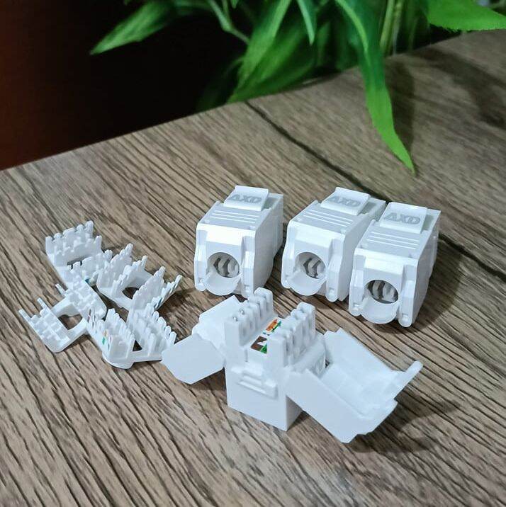 AXD Cat6 Information Outlet White I/O Keyconnect Module | Lazada PH