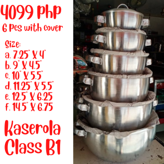 Aluminum Casserole Sold per set Pinukpok handmade Cookware Pot Hot pot ...