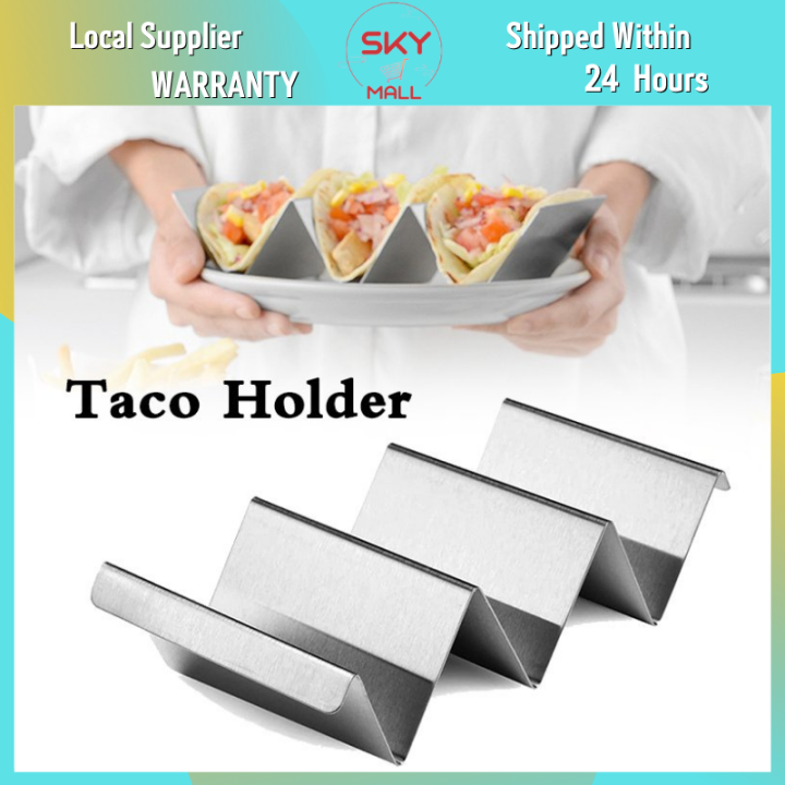 Stainless Steel Taco Mold Holder Wave Shape Tortilla Stand Rack Fried ...