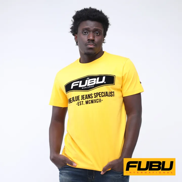 Fubu Round Neck Regular Fit FBT01A-2692 (S.Yellow) | Lazada PH