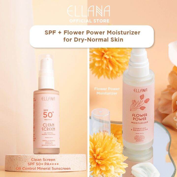 [Hot sale] ELLANA SPF Flower Power Moisturizer for Dry - Normal Skin ...