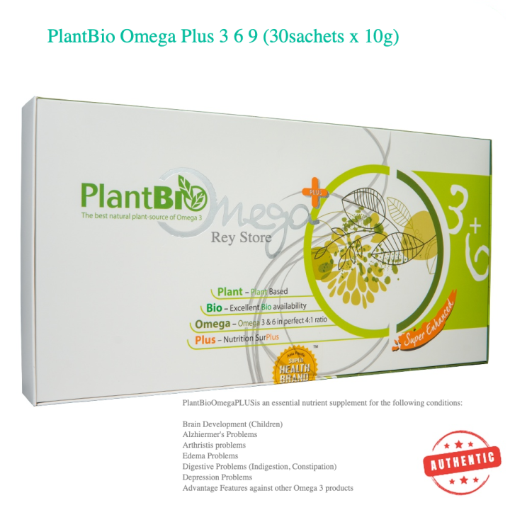 PlantBio Omega Plus 3 6 9 (30sachets x 10g) 100% Plant Based. Exp 3/2025 | Lazada