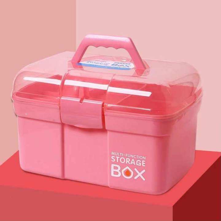 Multi-purpose storage box with removable tray,organizer case/medical ...