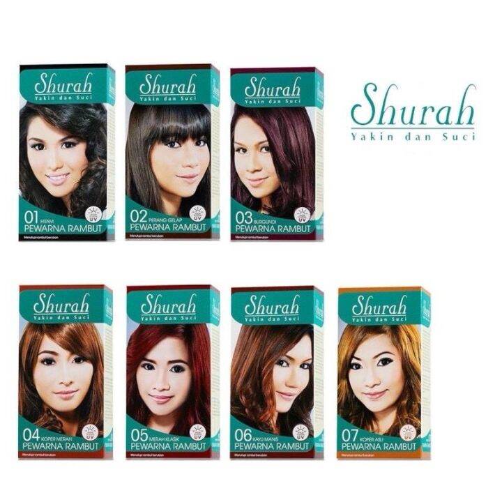 [HALAL] Shurah Pewarna Rambut Ekstrak Inai & Pelindung UV Mesra Wudhuk ...