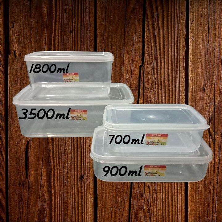 Food Box Plastik / Kotak Makan Kue / Tempat Donat / Container / toples Tupperware kotak | Lazada ...