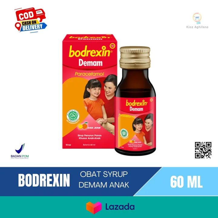 Bodrexin Demam Orange Syrup [60mL/6 Botol] | Lazada Indonesia
